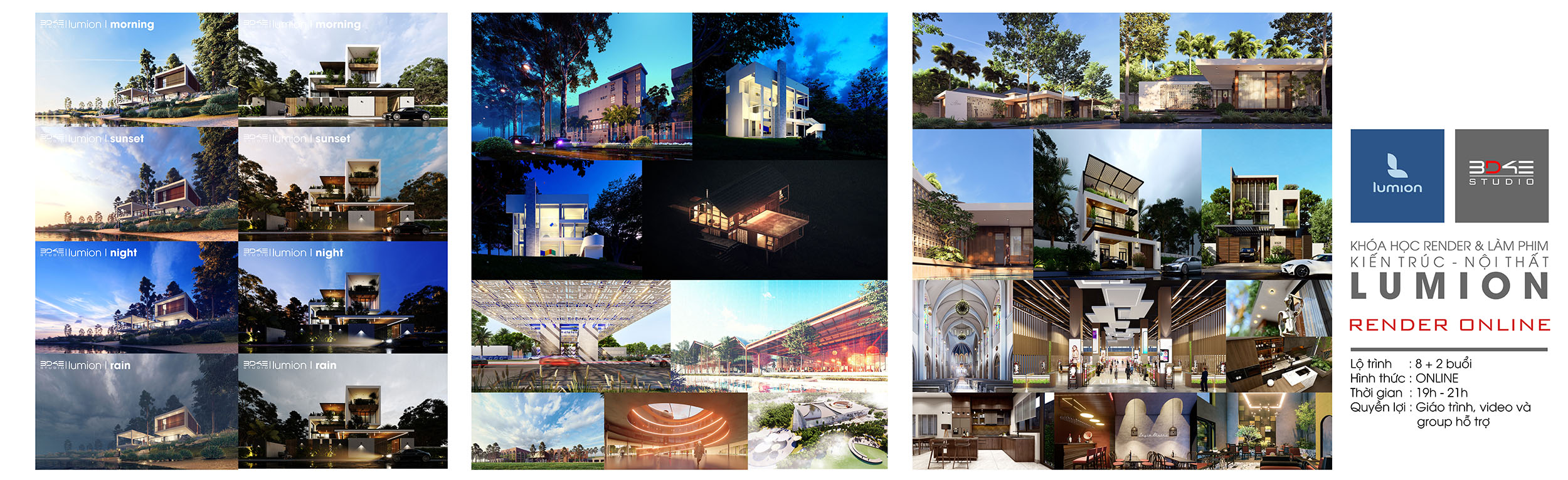 Phần mềm render và làm phim kiến trúc Lumion 12 - Full - 3D4E Studio